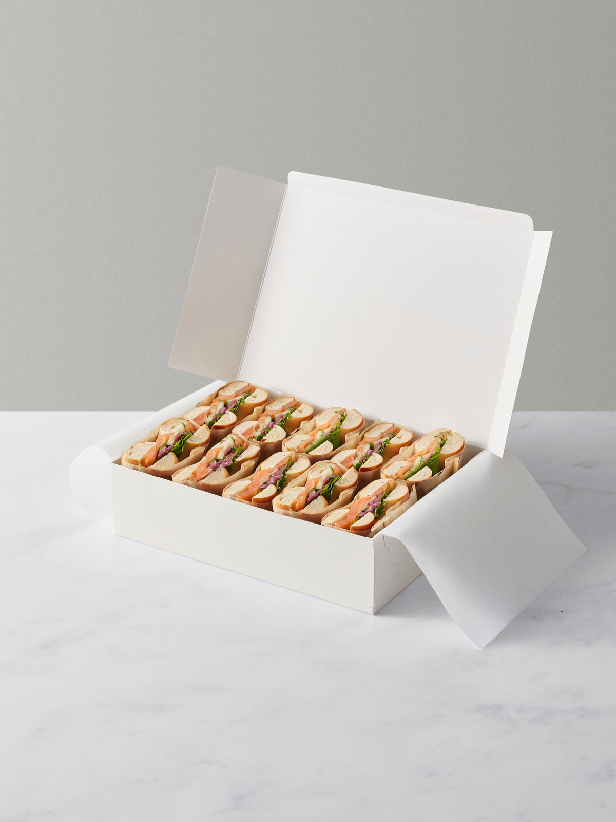 10 Smoked Salmon Bagel in a Box: Serves 5-10 | GAIL's Bakery